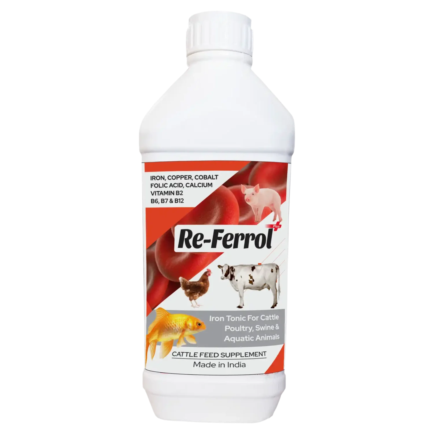 RE-FERROL - Cattle Iron Tonic For, Cow, Pig, Birds & Farm Animal